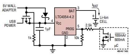 LTC4054 Single-cell Lithium-ion Battery: Circuits, Pinout, and ...